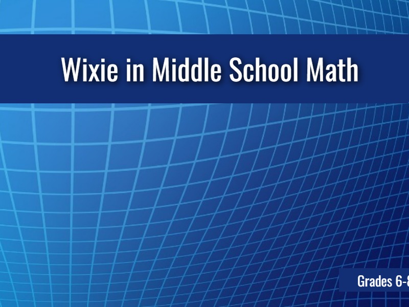 Wixie in Middle School Math | Wixie